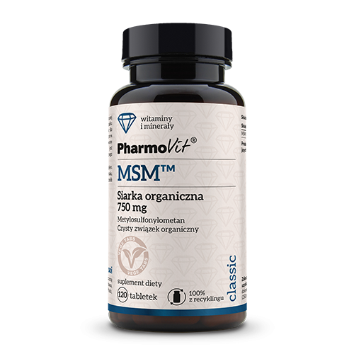 MSM™ Siarka organiczna 750 mg 120 tab | Classic Pharmovit