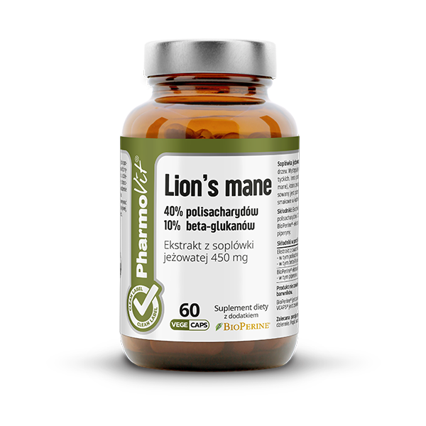 Lion's mane 60 kaps Vege | CL - Pharmovit.pl