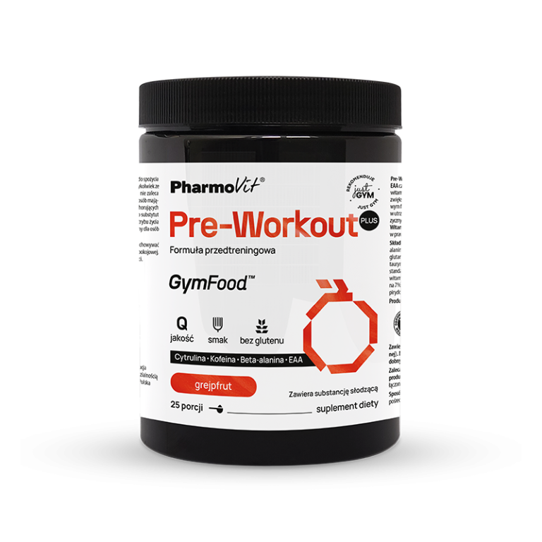 Pre-Workout Plus (grapefruit) 500 g | GymFood PV - Pharmovit.pl